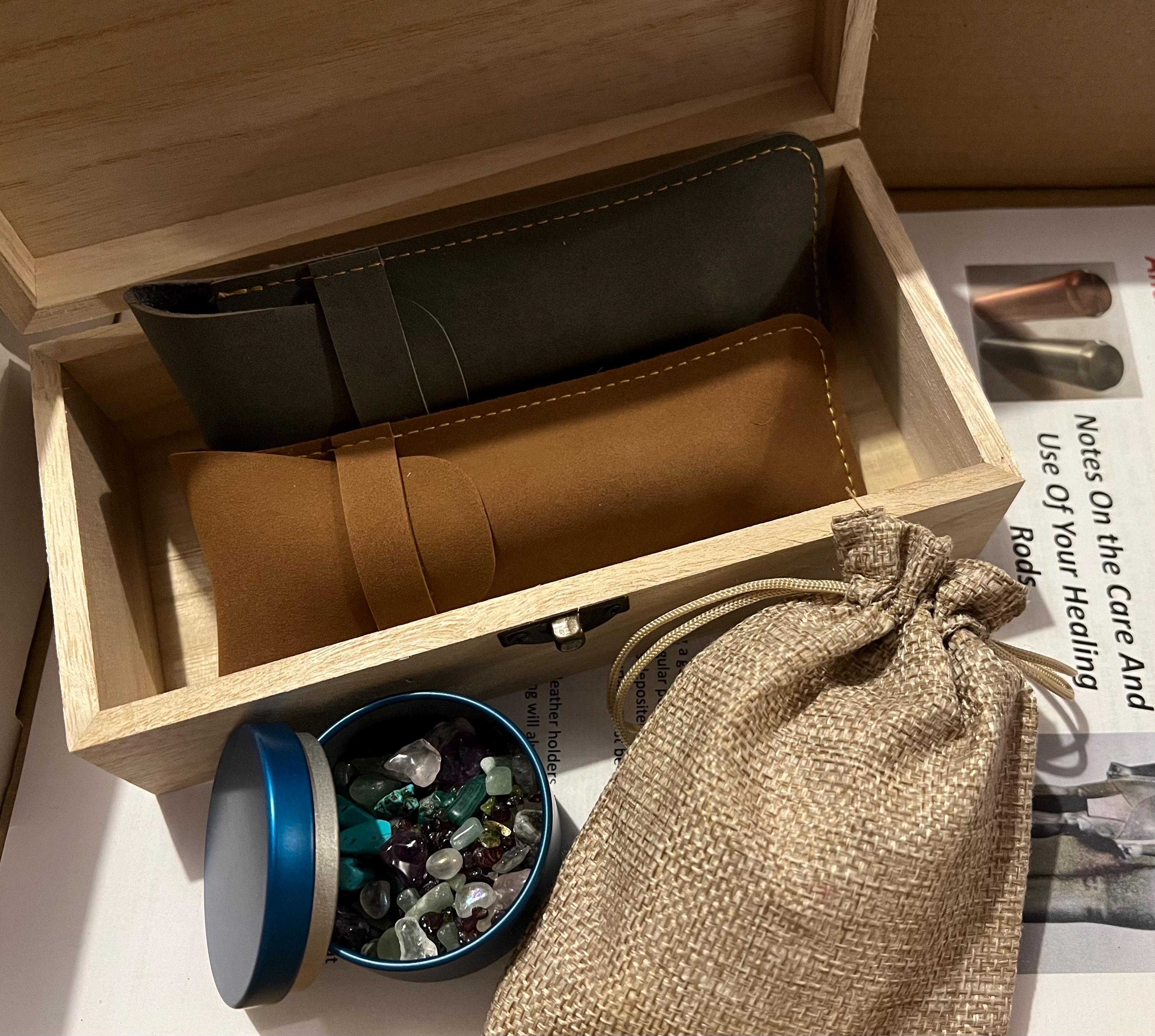 HOLLOW Healing Energy Rods (pharoah/horus/maat). Copper and Zinc, Fill ...