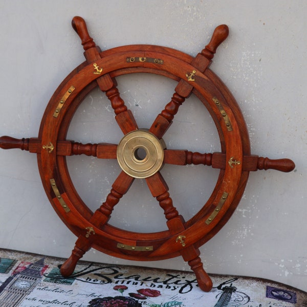 Wooden Pirate Ship Wheel - Etsy