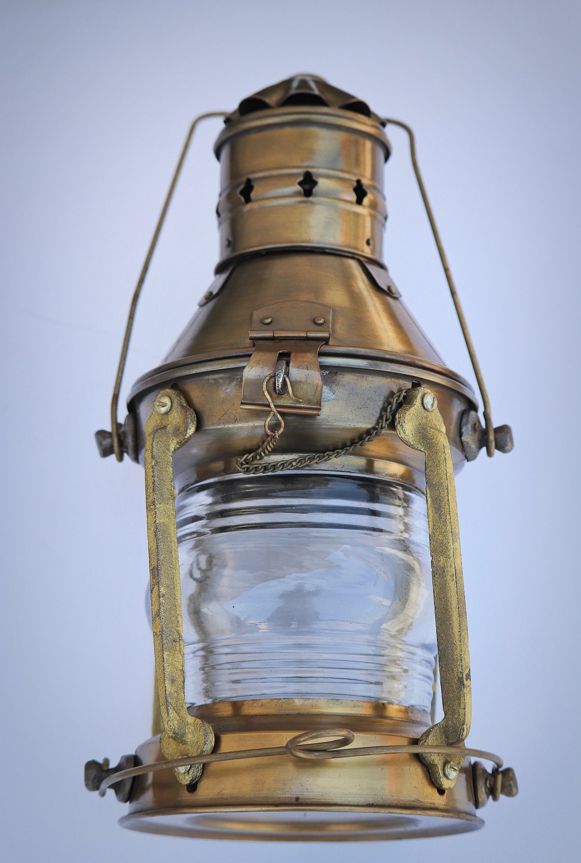 Handmade Vintage Style Burner Lantern, Copper Burton Nautical Maritime ...