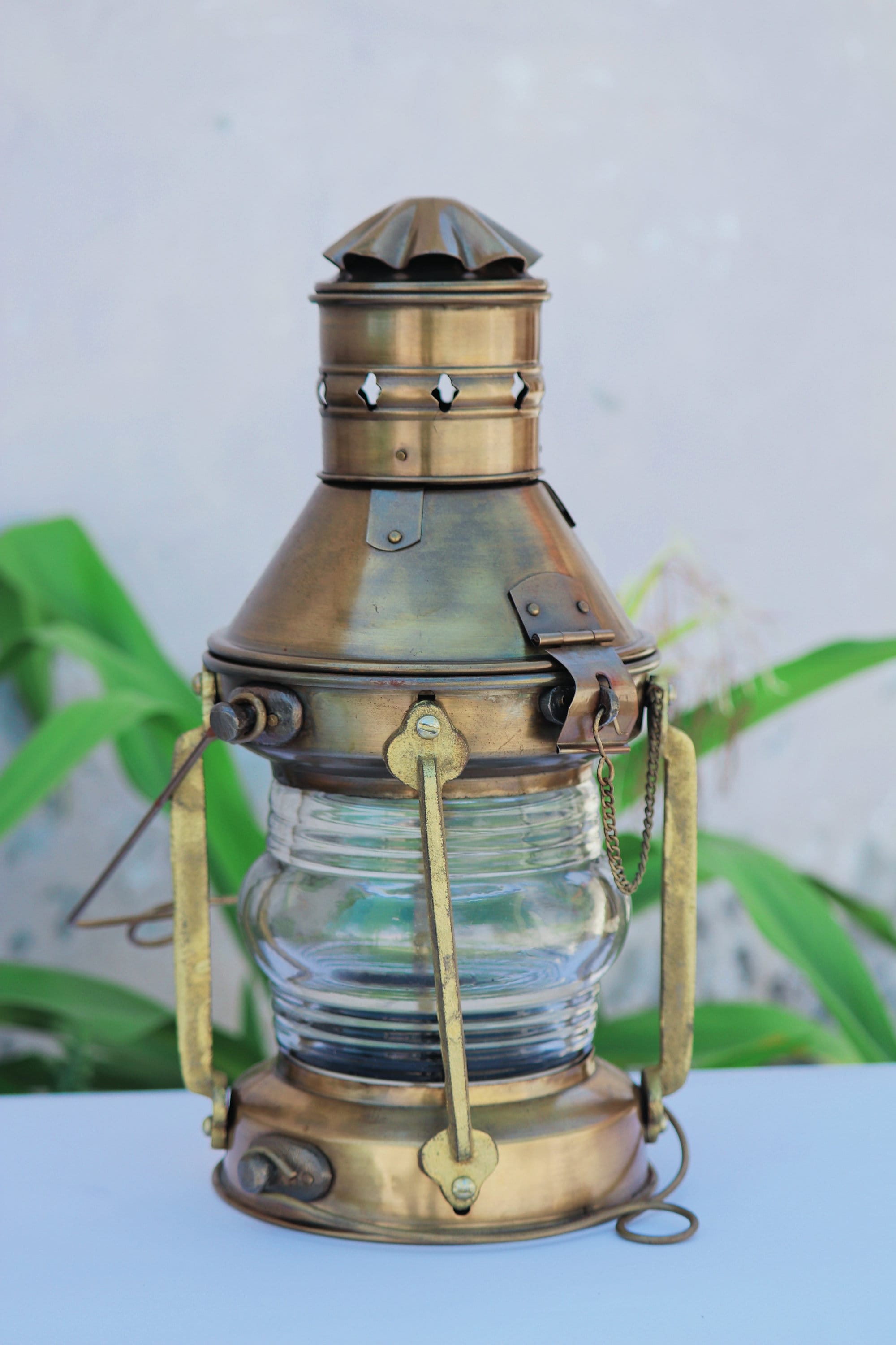 Handmade Vintage Style Burner Lantern, Copper Burton Nautical Maritime ...