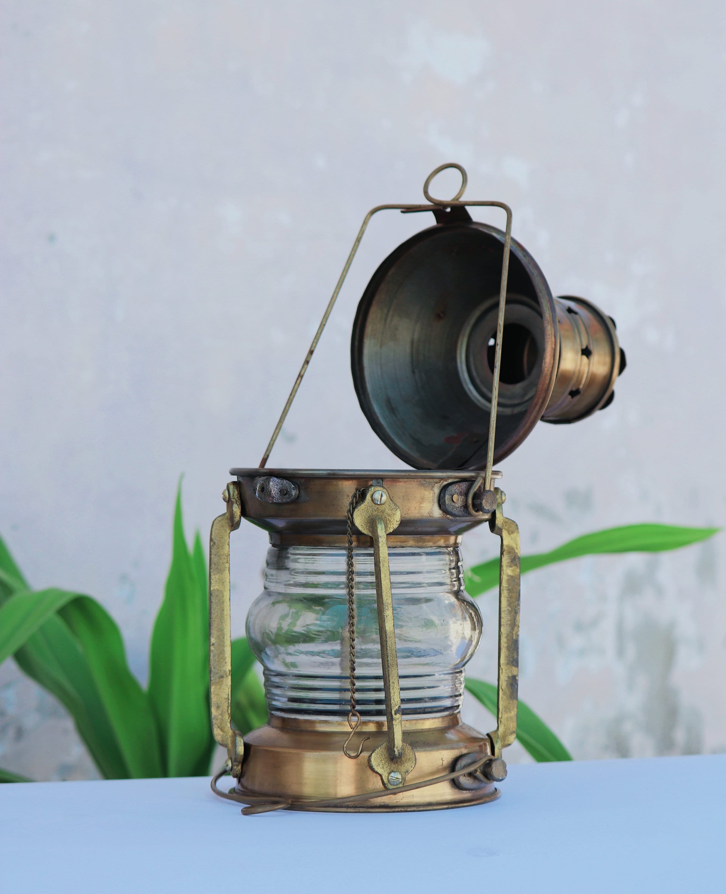 Handmade Vintage Style Burner Lantern, Copper Burton Nautical Maritime ...