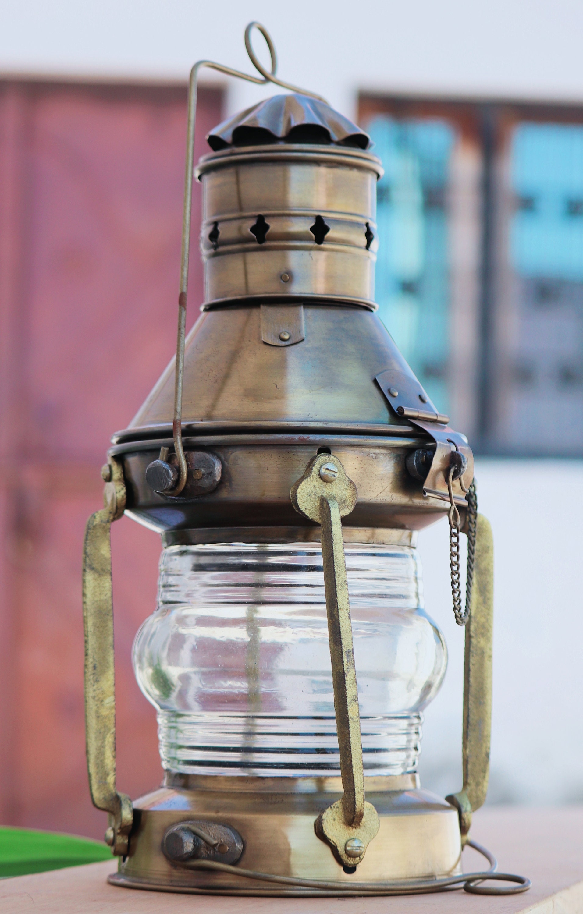 Handmade Vintage Style Burner Lantern, Copper Burton Nautical Maritime ...