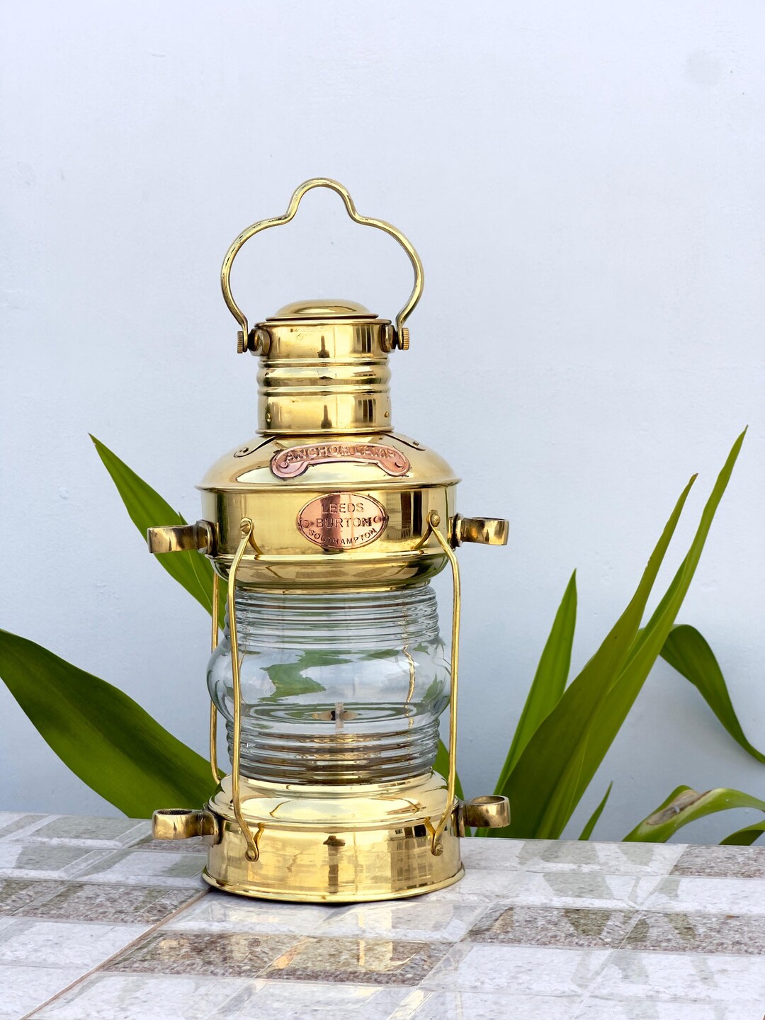 Handmade Vintage Style Burner Lantern, Brass Ship Lantern, Marine Oil ...
