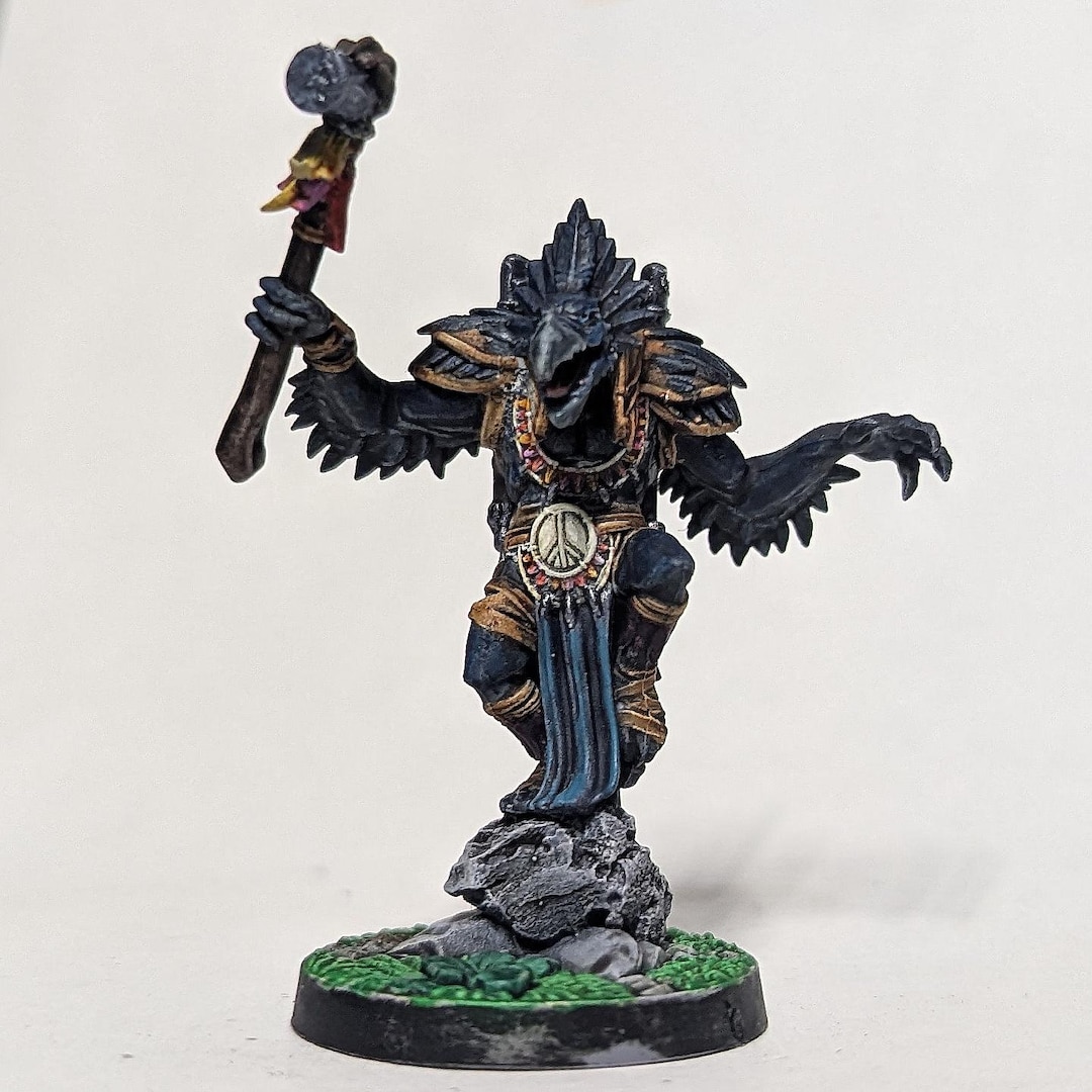 Tengu / Kenku Warlock / Druid / Wizard Mini for Dungeons & Dragons ...