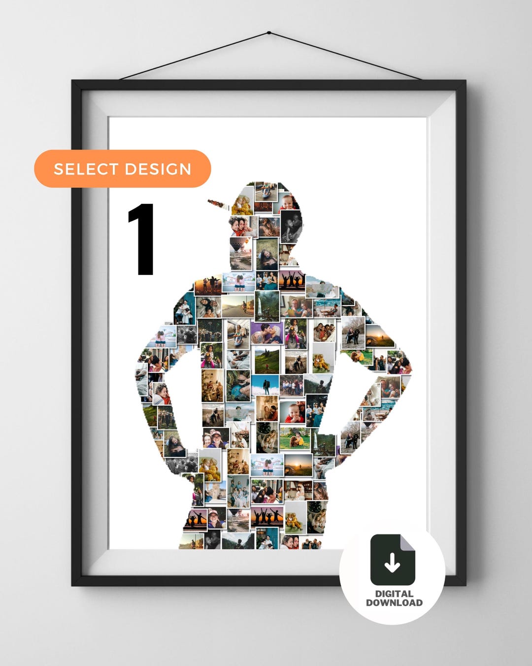 Man Photo Collage Multiple Photos, Custom Collage, Picture Personalized ...