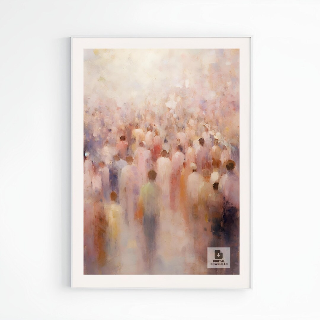 A Crowd of People Hem of Robe, Bible Art, Jesus Art, Wall Art, Bible ...