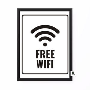 Free Wi-fi Sign Print Printable Instant Digital Download - Etsy