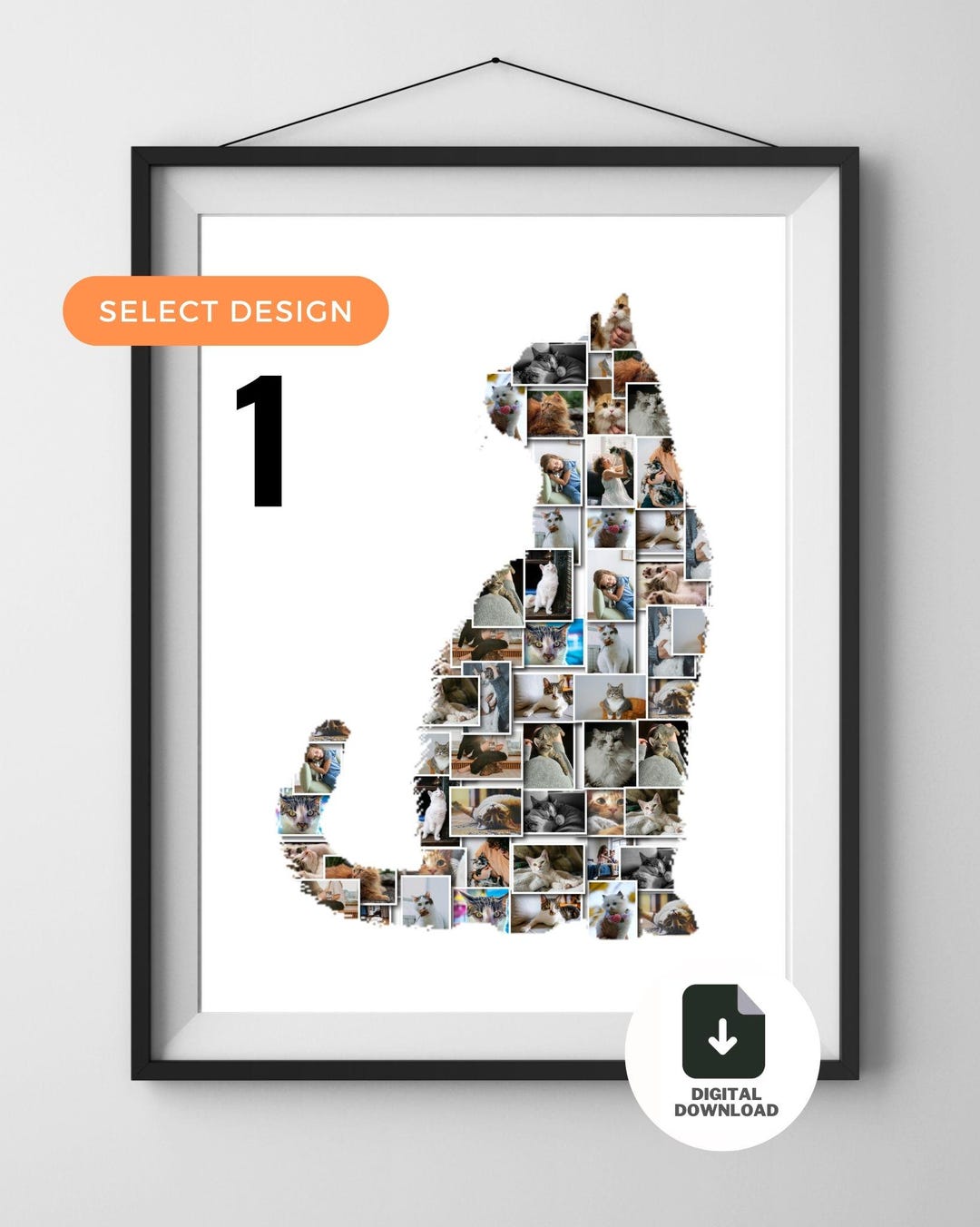 Cat Photo Collage, Birthday Gifts for Cats Personalized, Cat Owner Gift ...