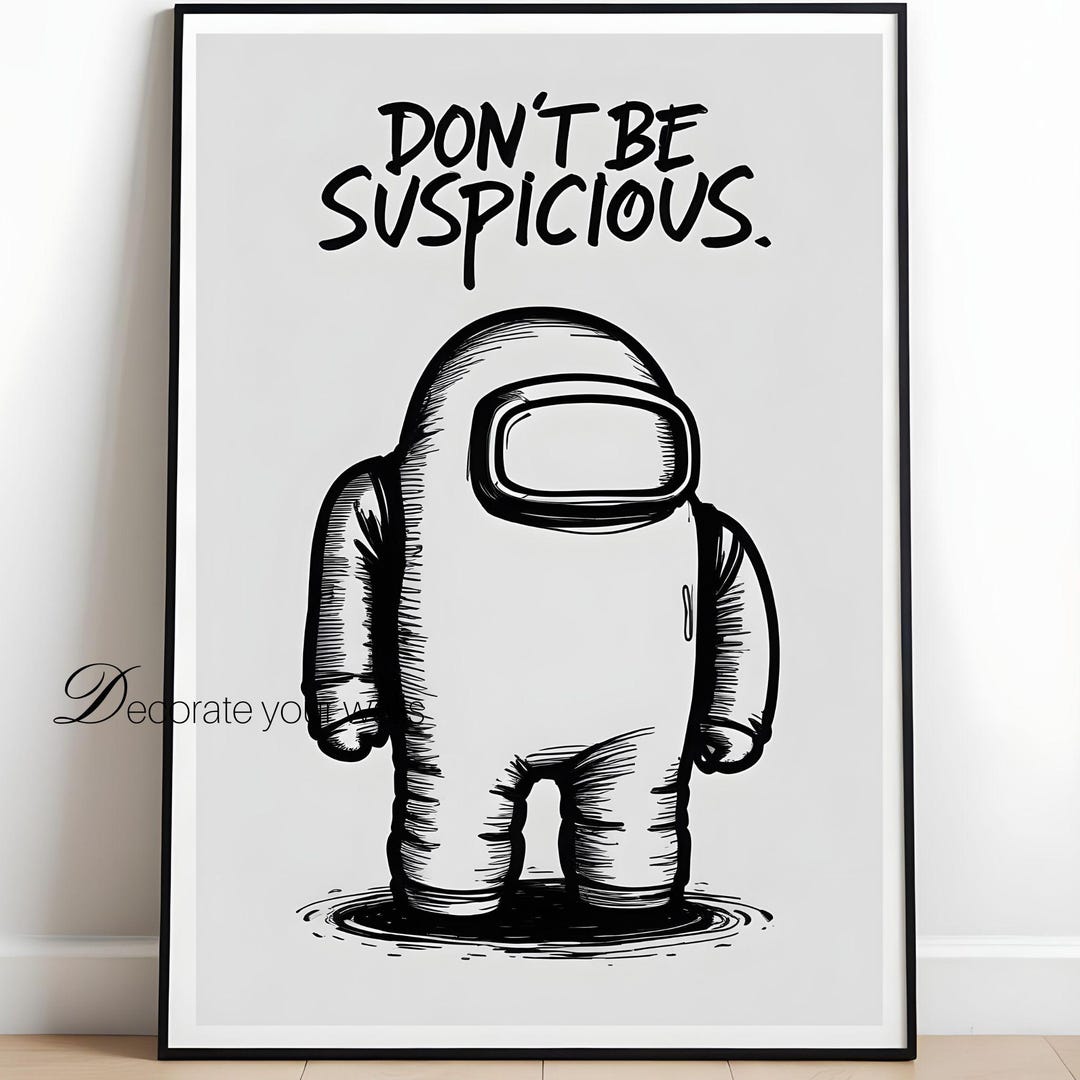 A Suspicious-looking Astronaut Figure With A Large Helmet and Text That ...