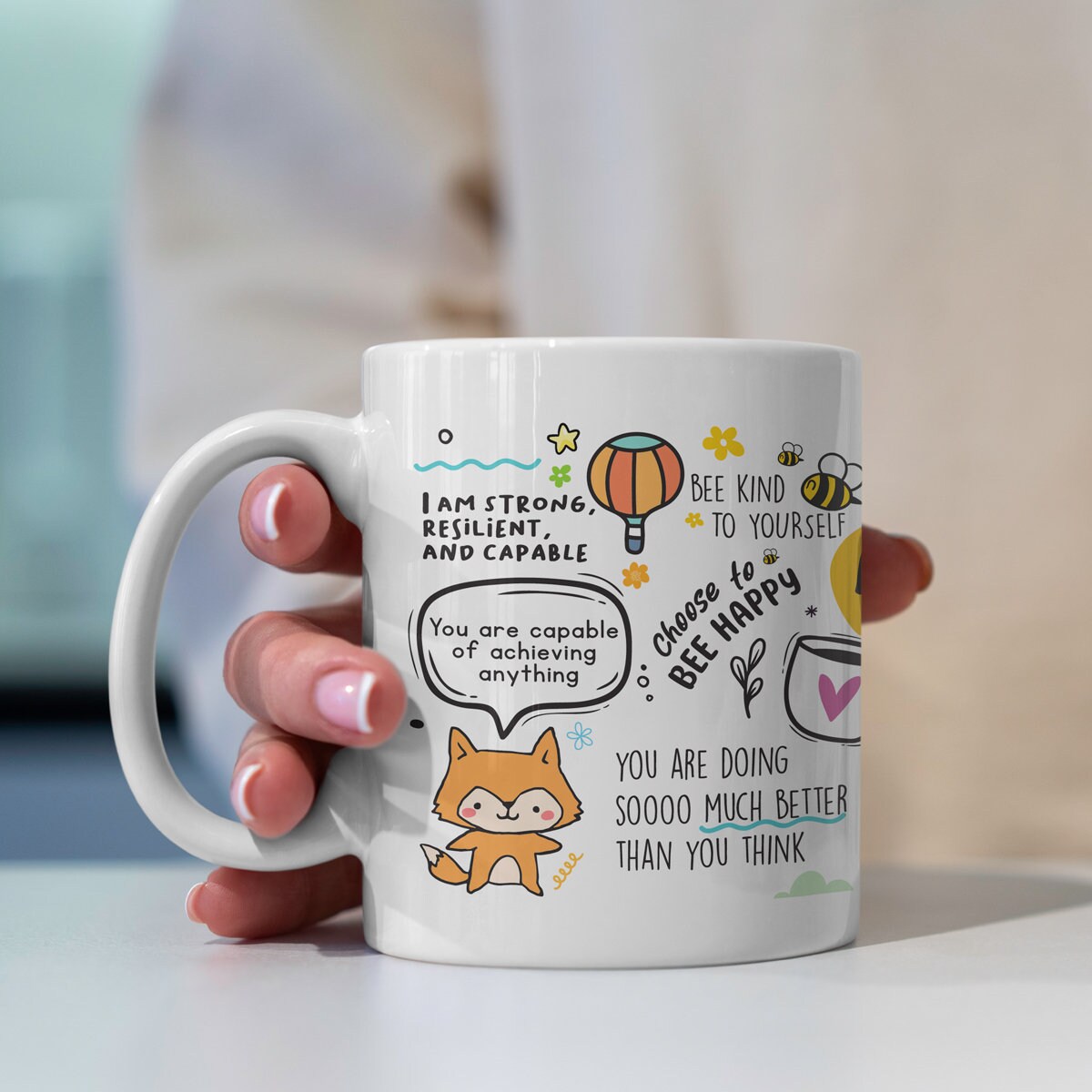 Positivitea Ceramic Mug, Motivational Self-love Gift - Etsy