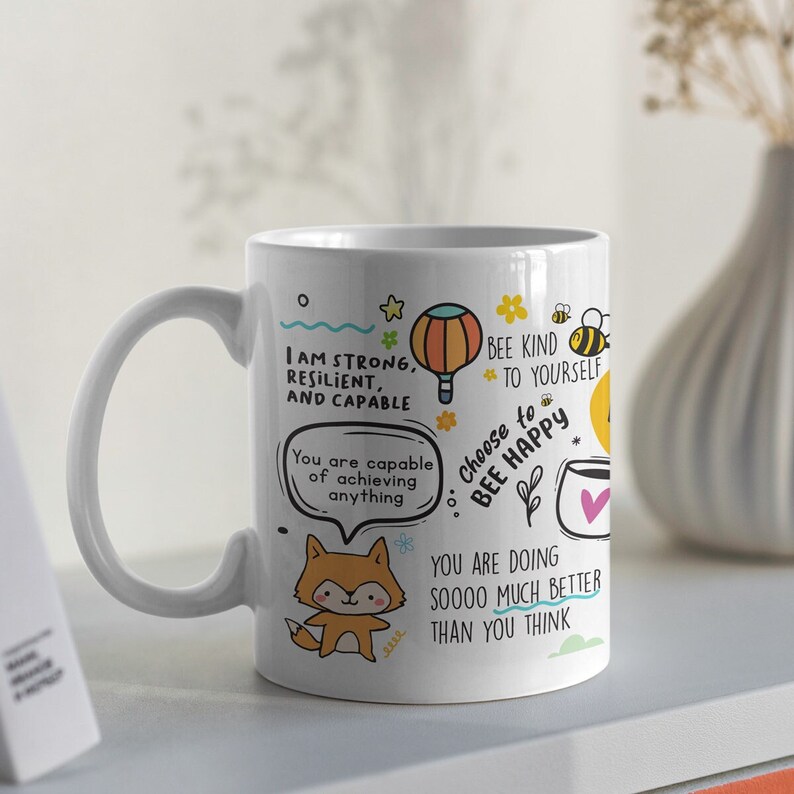 Positivitea Ceramic Mug, Motivational Self-love Gift - Etsy
