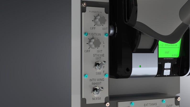 F/A-18 Hornet Left Side Console Dxf-sldprt-step-stl Files - Etsy