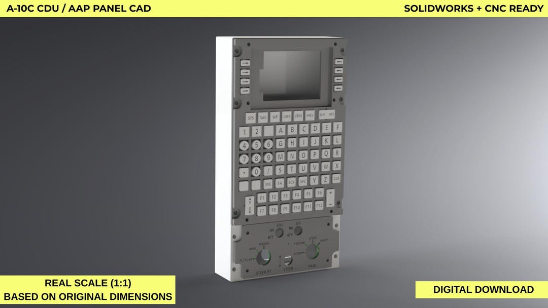 A-10C CDU & AAP Panel Files | Flight Simulator DIY Cockpit - Etsy