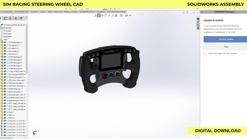 Sim Racing Steering Wheel CAD – Professional DIY Wheel Design ...