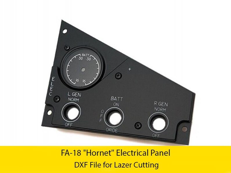 F/A 18C "hornet" Electrical Panel ( DXF File ) - Etsy