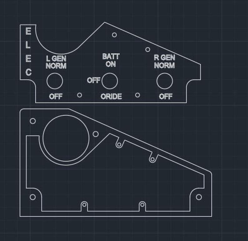 F/A 18C "hornet" Electrical Panel ( DXF File ) - Etsy Australia