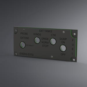 F-18 "hornet" Cockpit Fuel Panel ( DXF File ) - Etsy