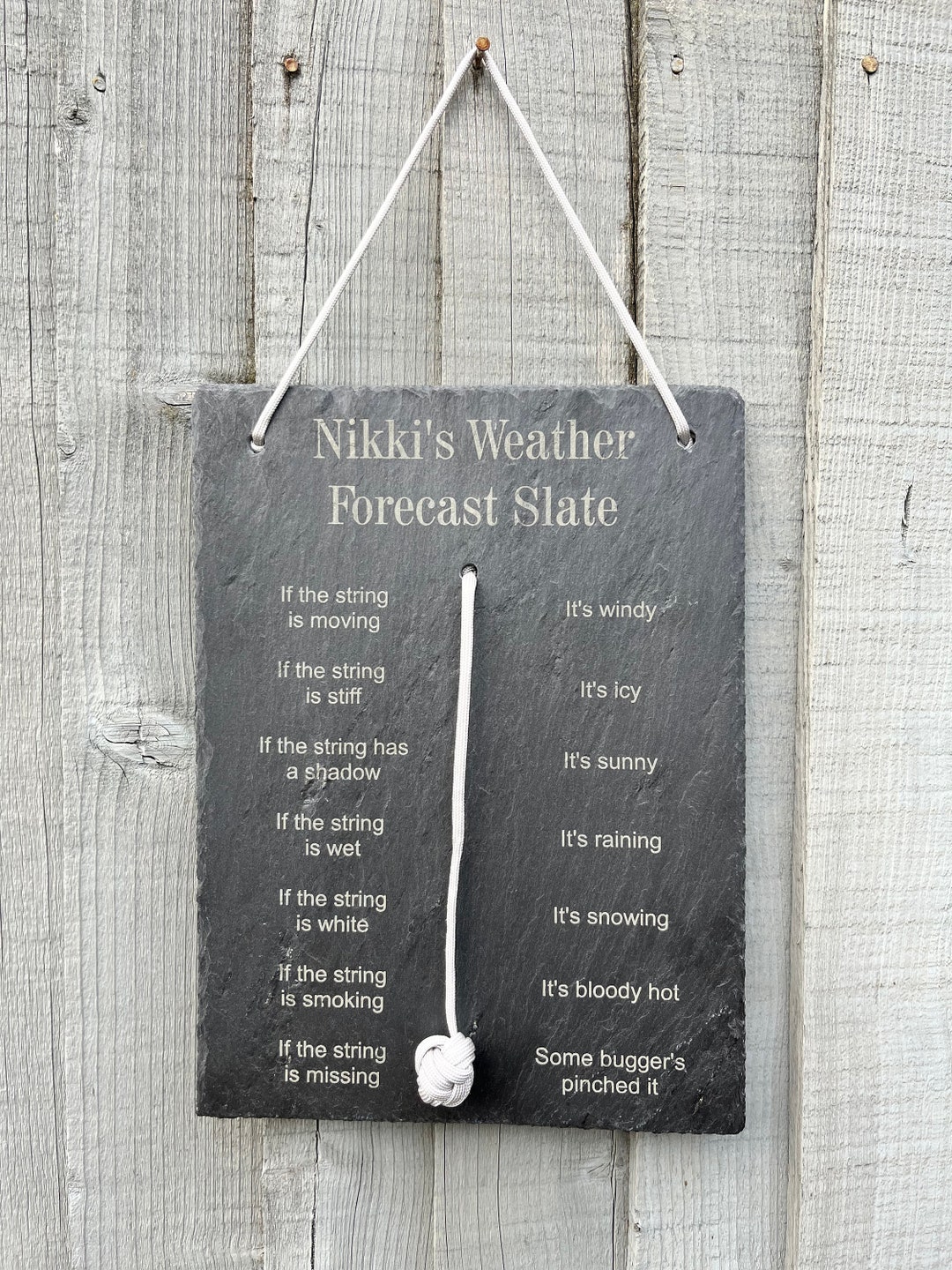 Personalised Funny Weather Forecast Slate - Etsy UK