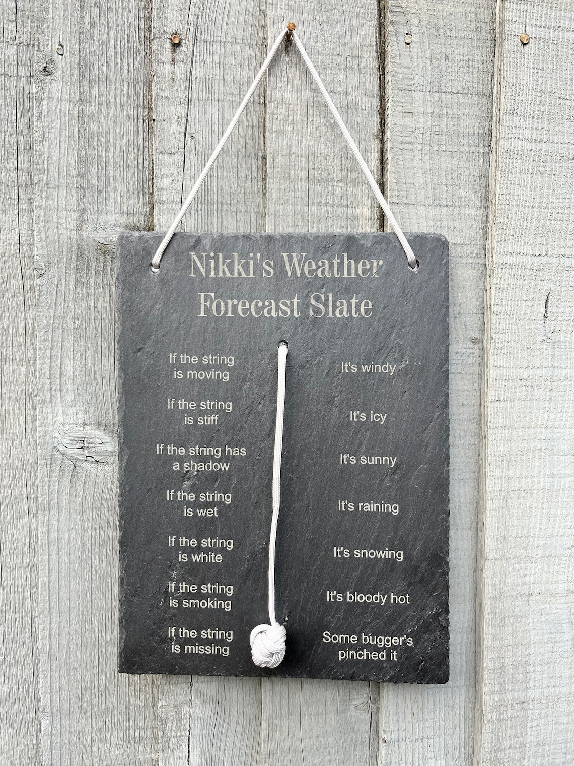 Personalised Funny Weather Forecast Slate - Etsy UK