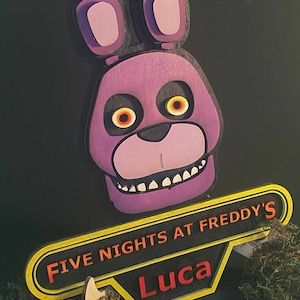 FNAF Five Nights at Freddys bonnie Wall, Door, Desk Decor - Etsy Australia