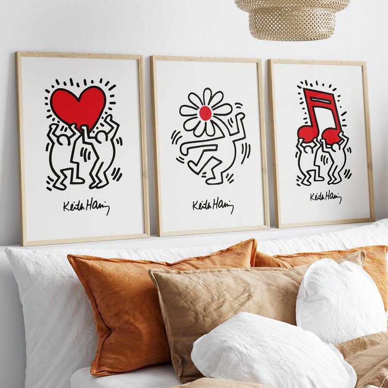 Keith Haring Wall Set 3 - Etsy