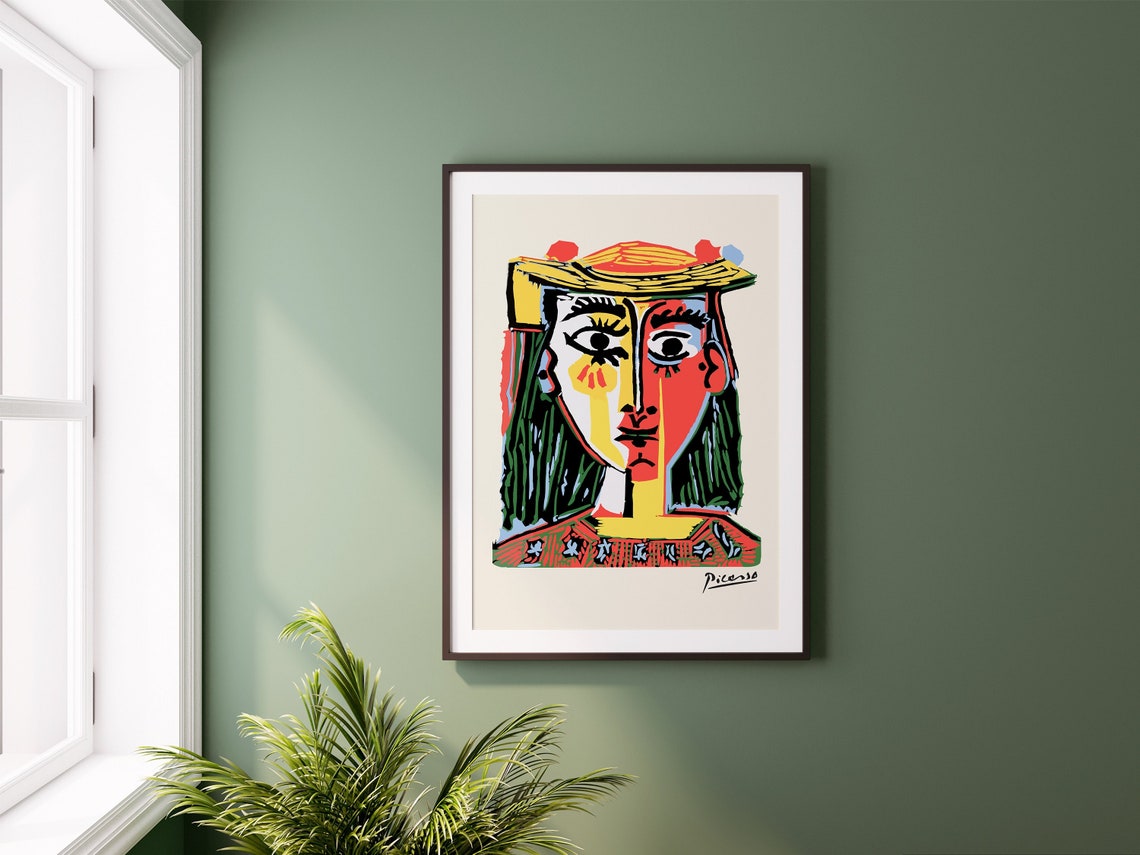 Picasso Poster, Pablo Picasso, Modern Art, Wall Art, Cubism, Digital ...