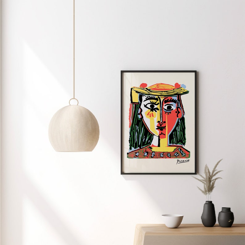 Picasso Poster, Pablo Picasso, Modern Art, Wall Art, Cubism, Digital ...