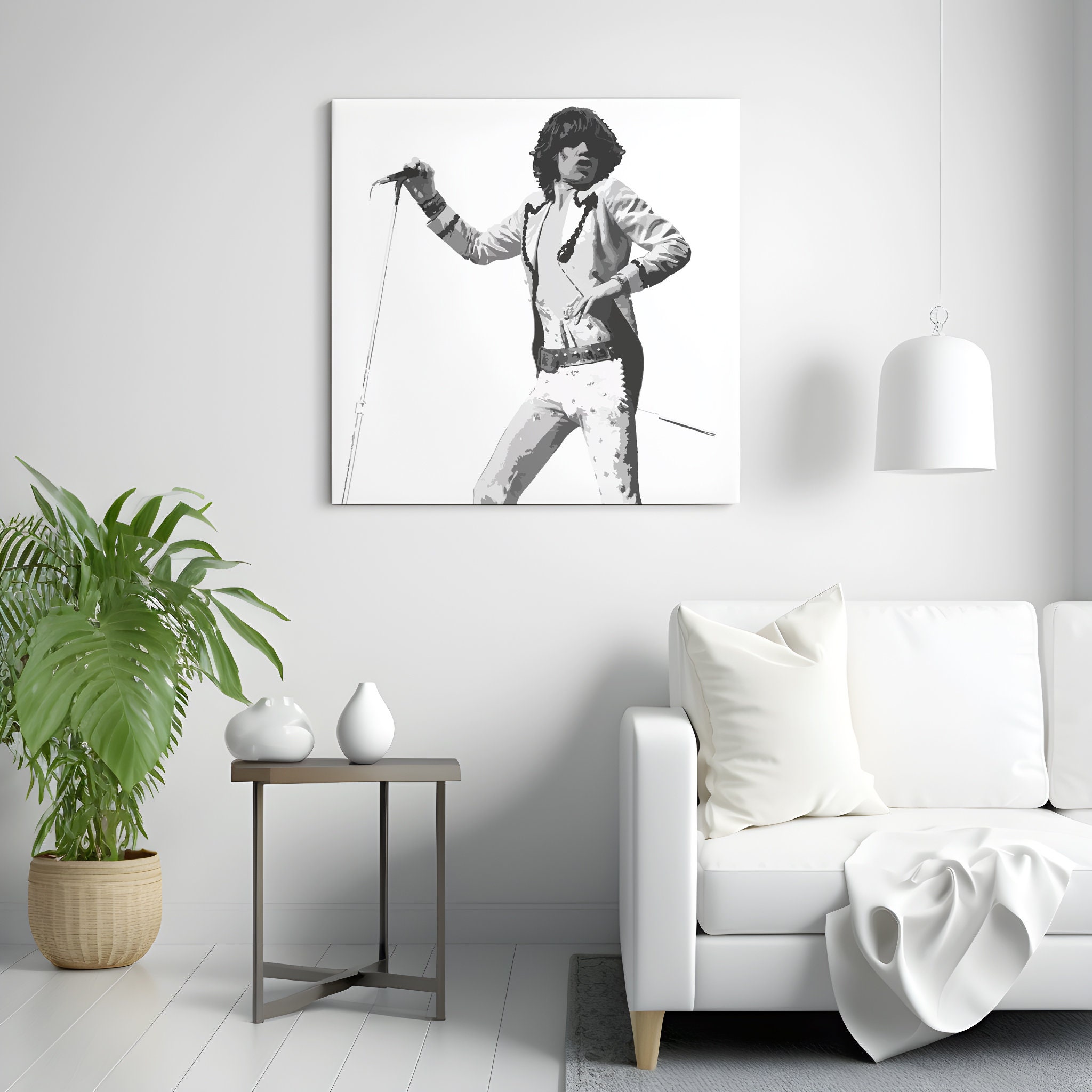 Mick Jagger Poster - Rolling Stones Digital Print, 60s Musical Art ...