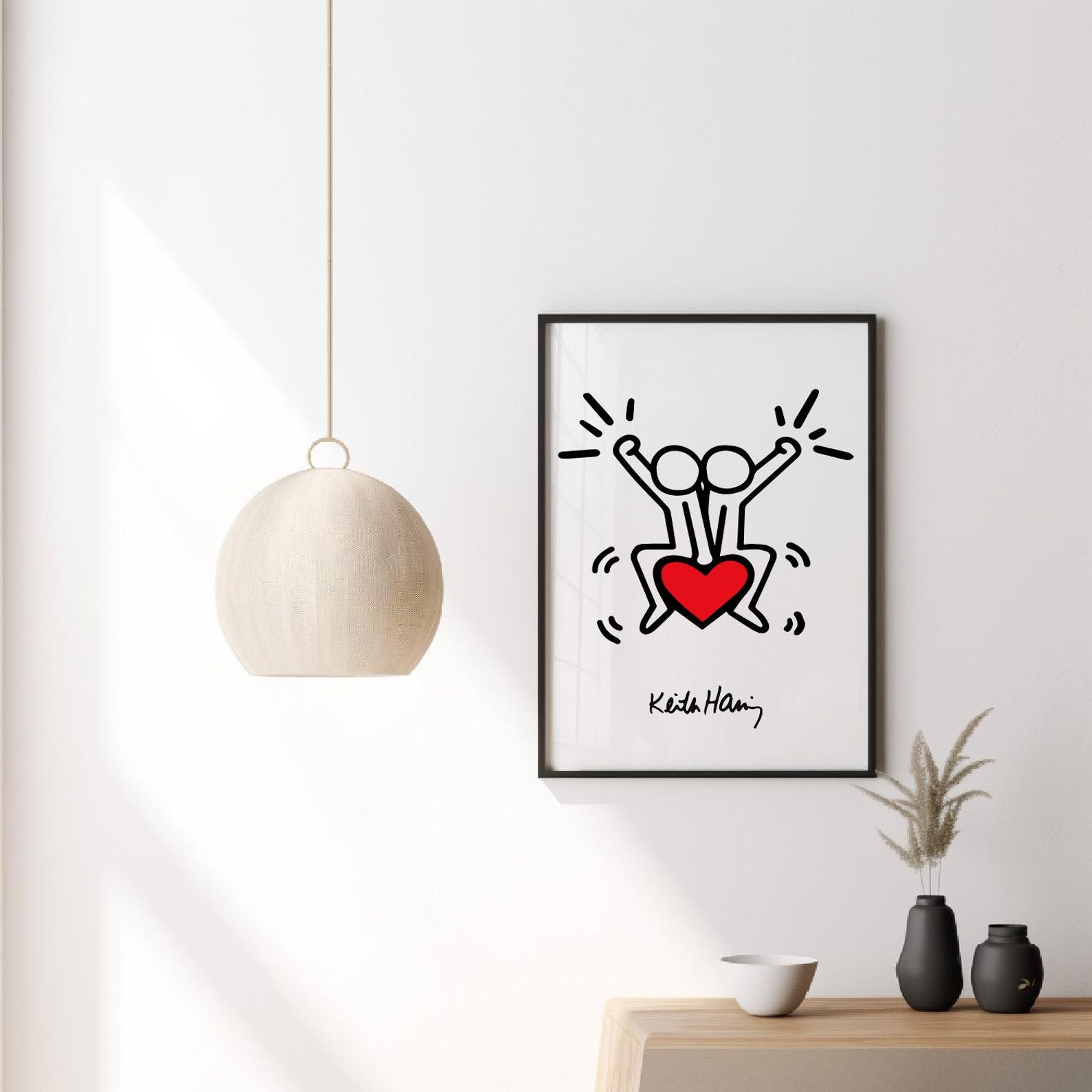 Keith Haring Love Poster: Vibrant Pop Art Print (digital Download) - Etsy