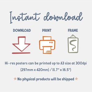 Set of 12 Educational Prints, Rainbow, Classroom Decor, Preschool ...