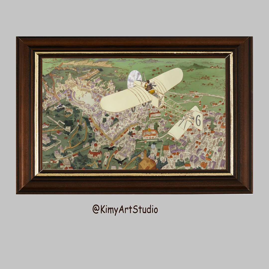 Printable Beaumont the Winner in Bleriot Monoplane, Aerial View of ...