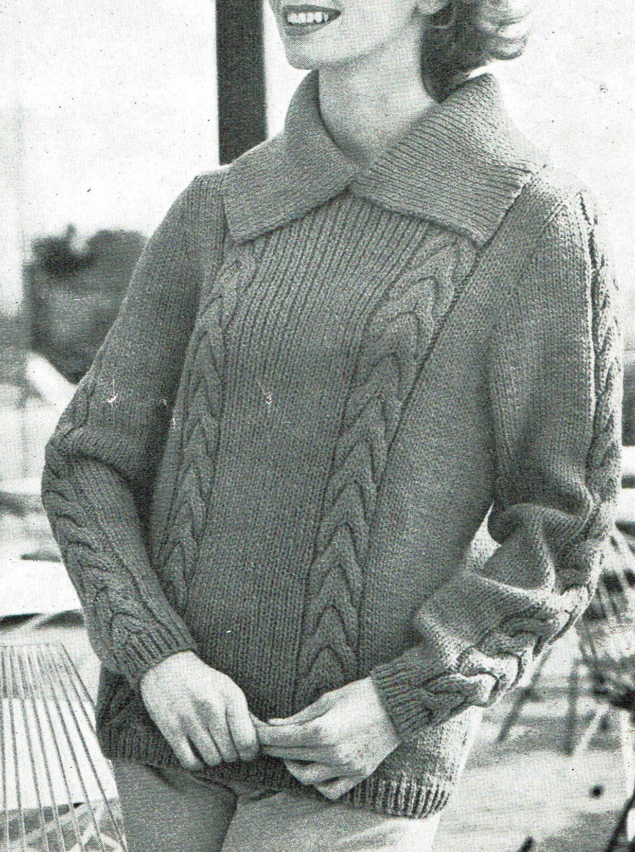 Vintage Patons Family Knitting Pattern in Jet Tripleknit. in PDF Format ...