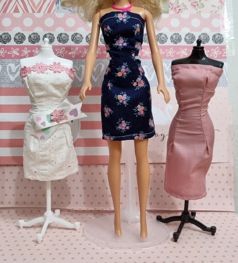 Fashion Doll Sized Dress. 1 Pattern Piece! for 30cm Fashion Dolls. Easy ...