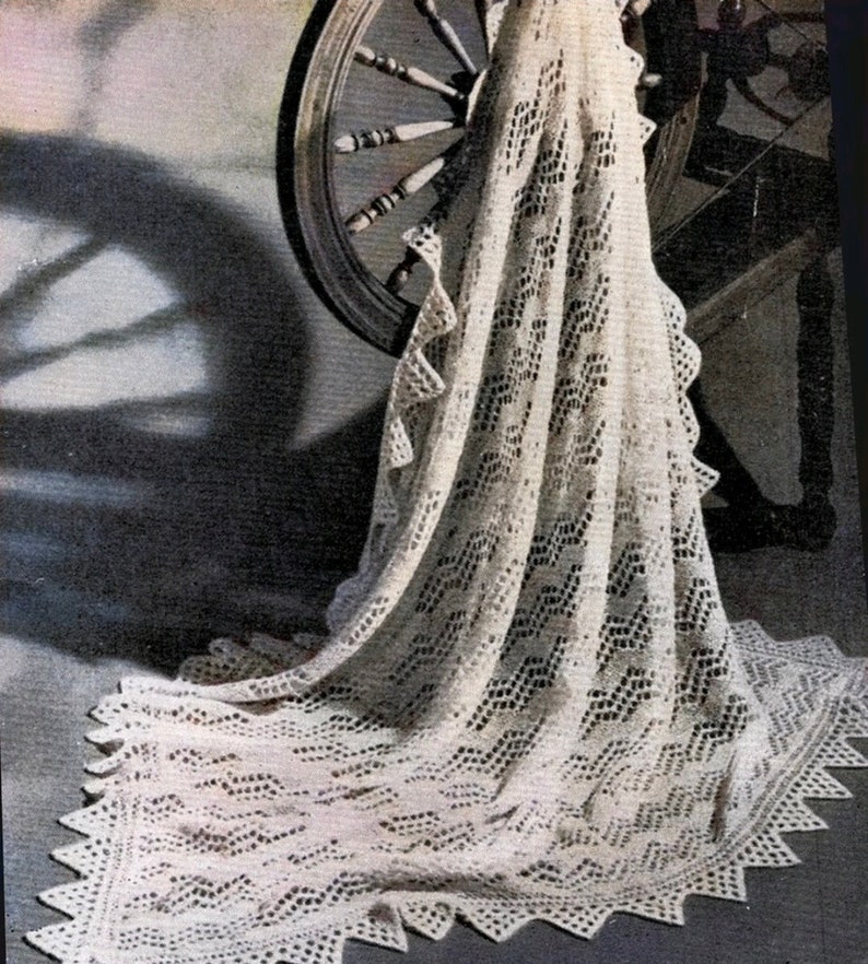 Vtg Patons Knitting Book 450 - 8 X Baby Shawls for Babies. Instant ...