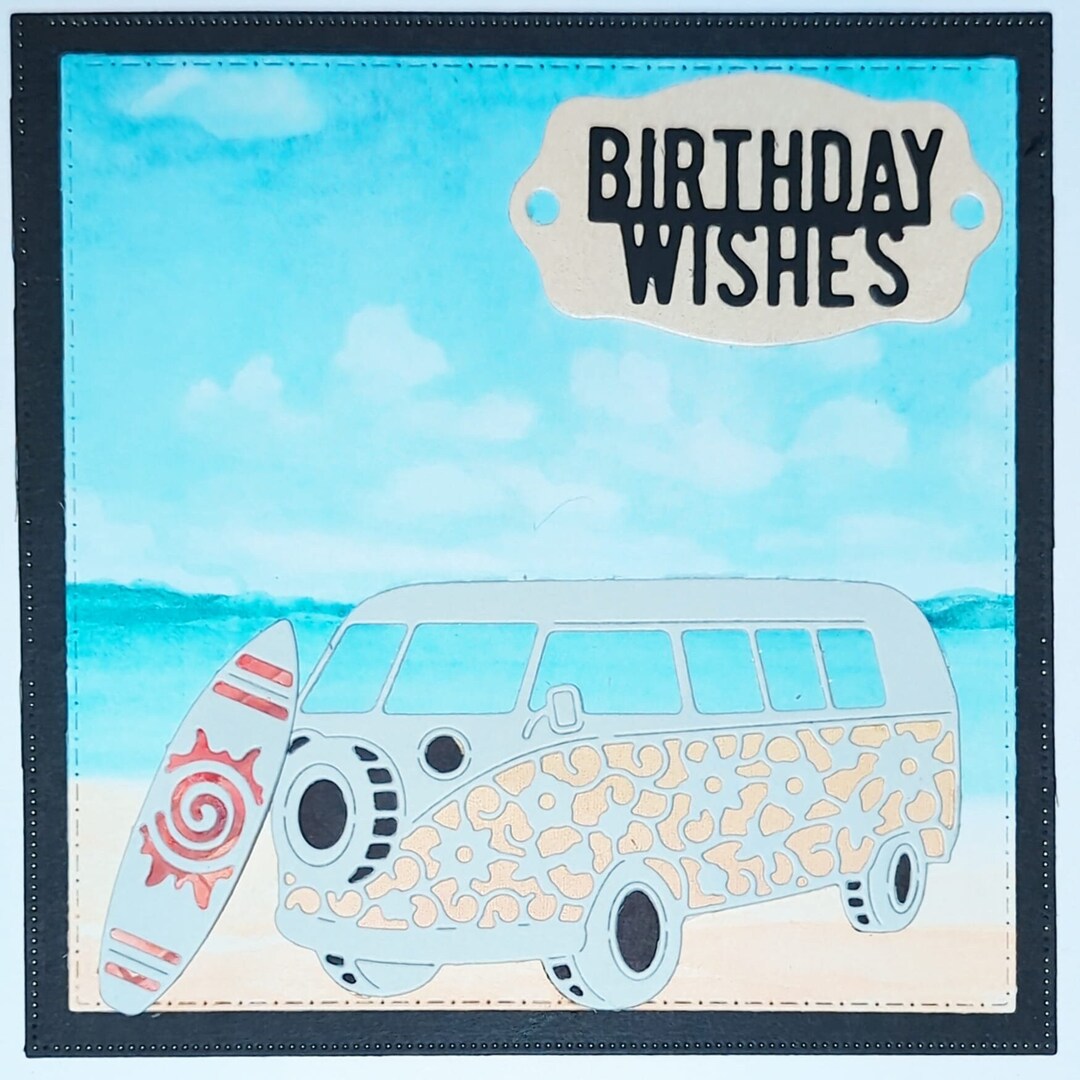 Birthday Wishes Card Beach Theme - Etsy