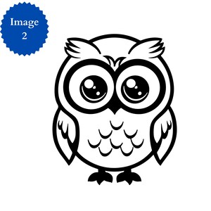 Cute Baby Owl Svg, Baby Owl Outline Cricut Silhouette Bundle, Sweet Owl ...