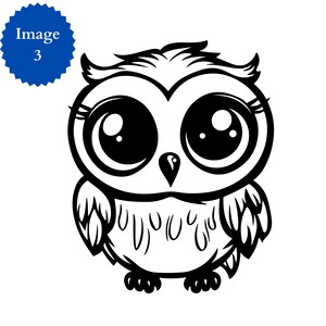 Cute Baby Owl Svg, Baby Owl Outline Cricut Silhouette Bundle, Sweet Owl ...