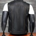 Leather Vest Hunt Club Style Leather Denim Vest Custom Motorcycle Biker ...