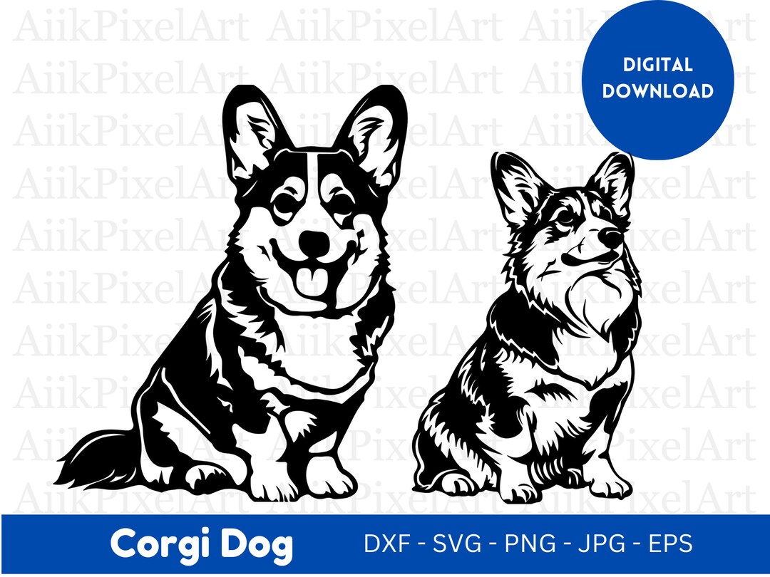 Corgi Svg, Corgi Dog Svg, Dog Svg, Animal Svg, Cute Dog Svg, Dog Face ...