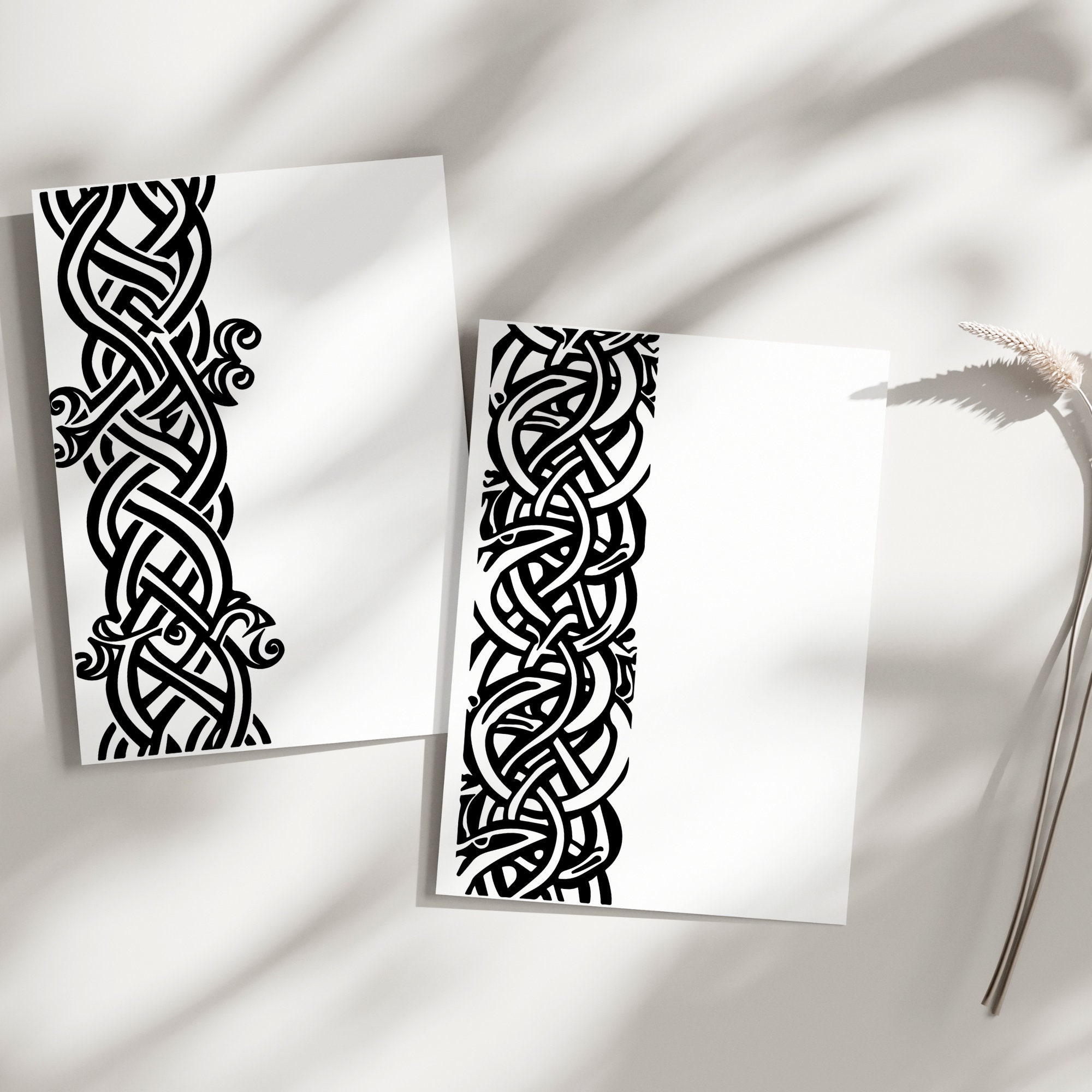 Celtic Border Svg Bundle, Celtic Divider, Celtic Corners 12 Separated ...