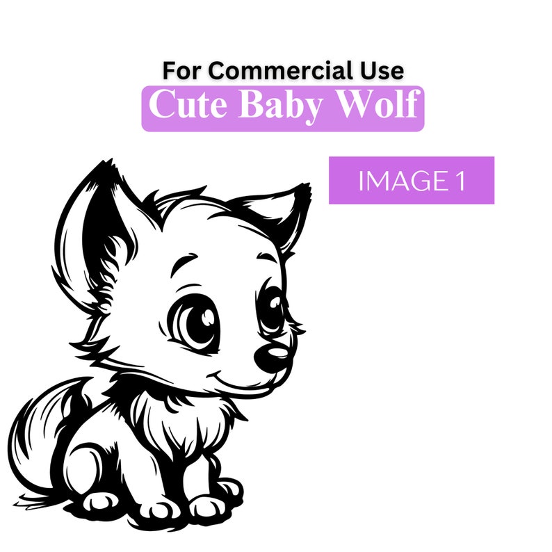 Wolf Puppy Svg Bundle of 4, Baby Wolf Png, Cricut Wolf Png, Wolf Cub ...
