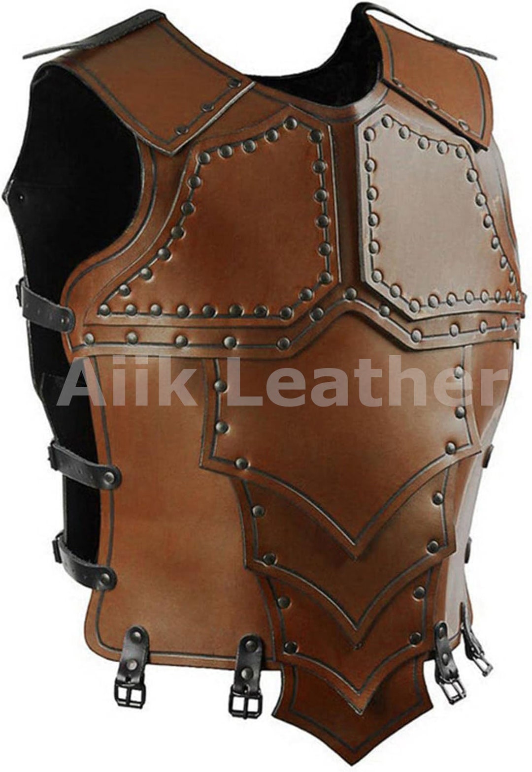 Leather Chest Armor, Retro Style Vest Armor for Chest and Back ...