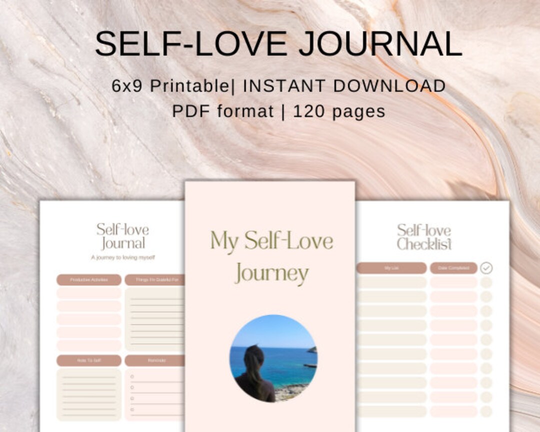 The Self Love Journal Printable, Self Love Workbook, Journal Prompts ...