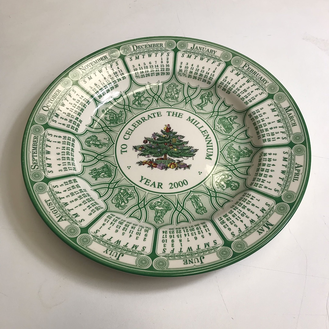 Vintage Spode Celebration of the Year 2000 Christmas Tree Decorative ...