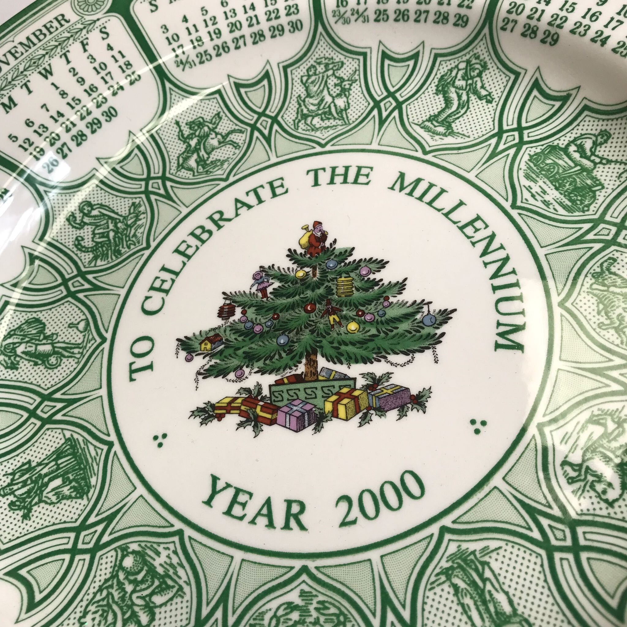 Vintage Spode Celebration of the Year 2000 Christmas Tree Decorative ...