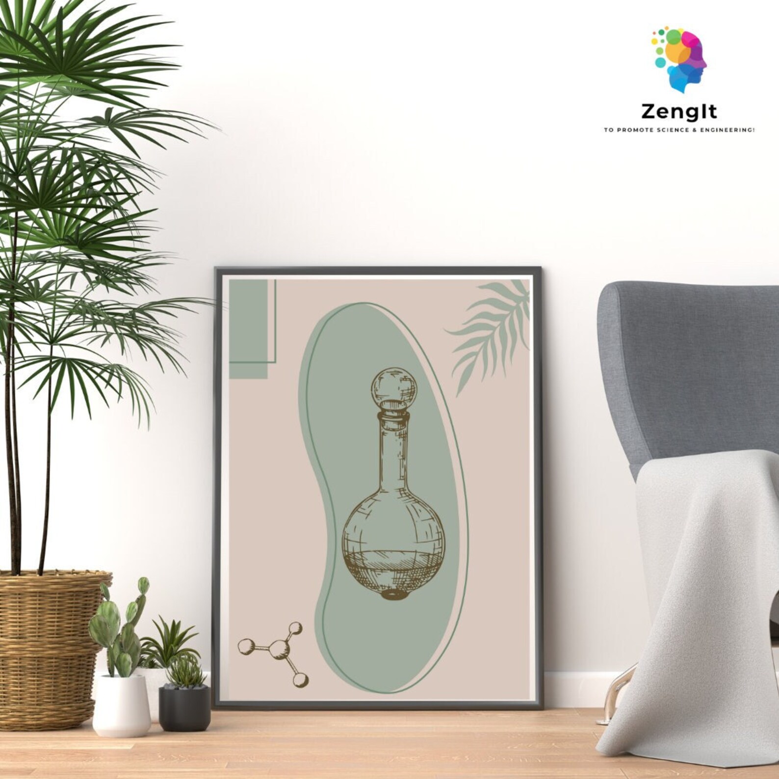 Science Biochemistry Digital Wall Art, Science Poster Print, Boho ...