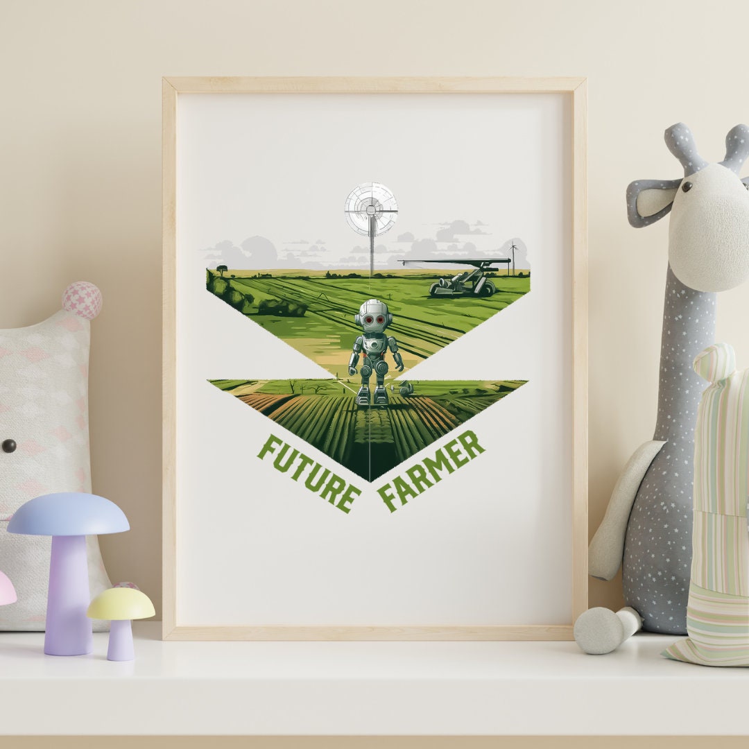 Future Farmer Printable Wall Art, Inspiring Future Farmer Print Modern ...