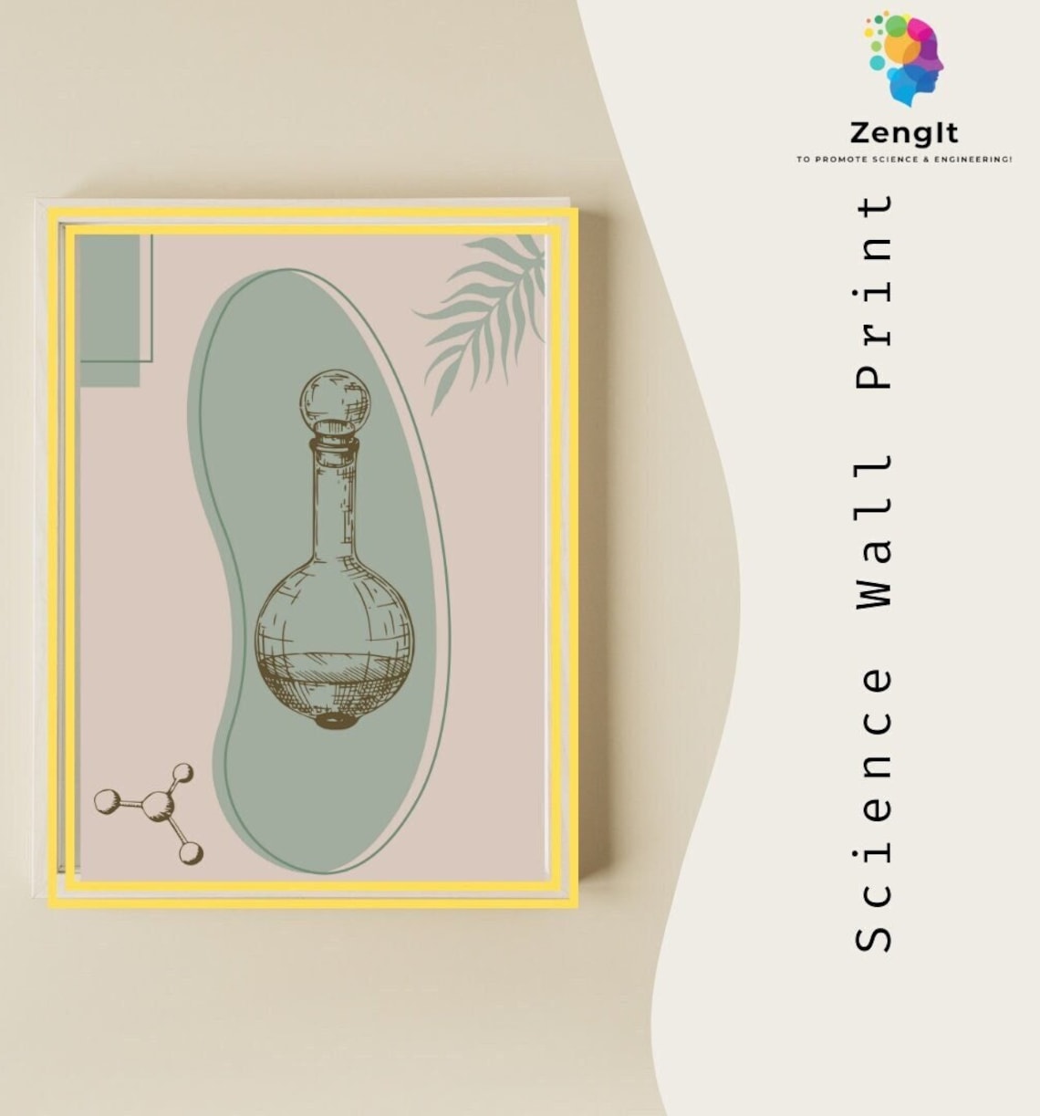 Science Biochemistry Digital Wall Art, Science Poster Print, Boho ...