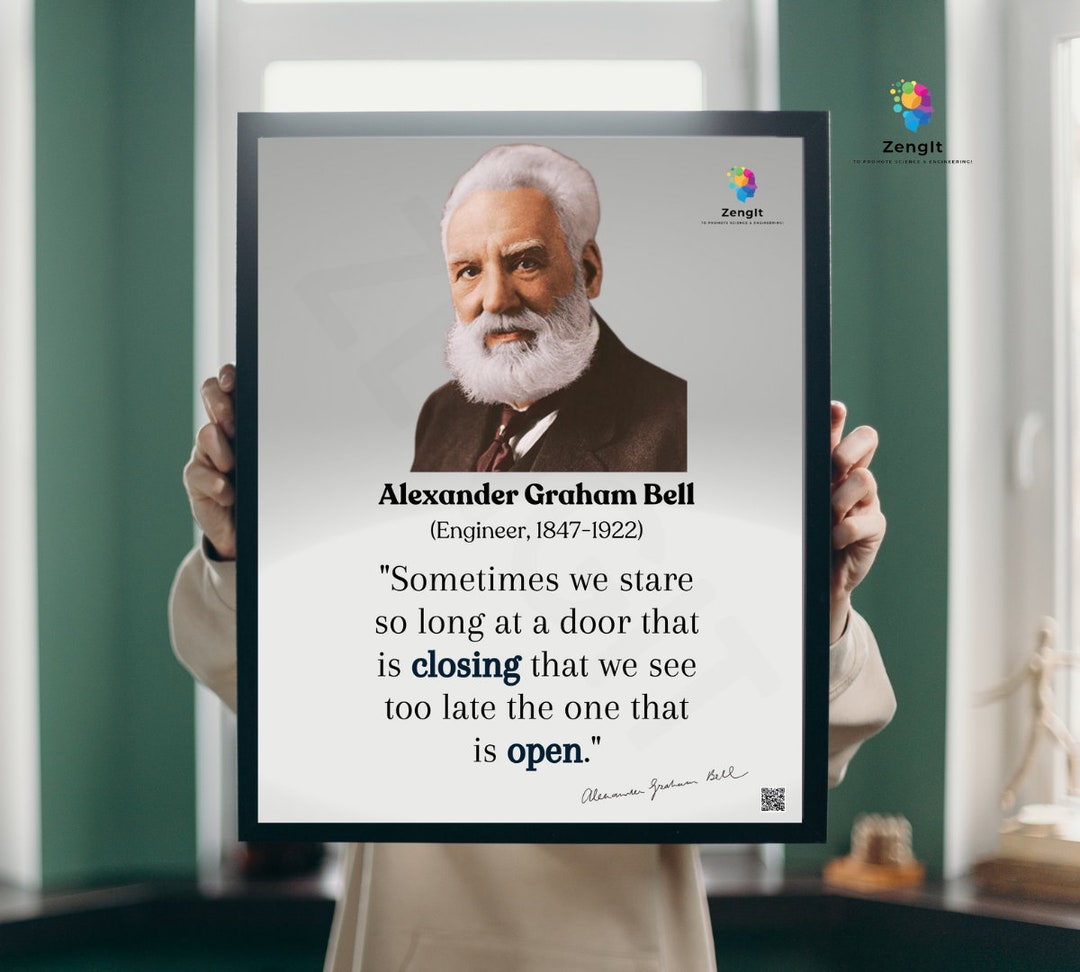 Alexander Graham Bell Quote Digital Print: Engineering Quote - Etsy