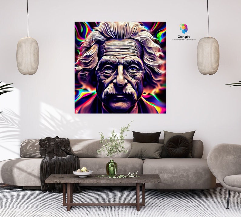Albert Einstein Digital Print Einstein Poster Albert Einstein - Etsy